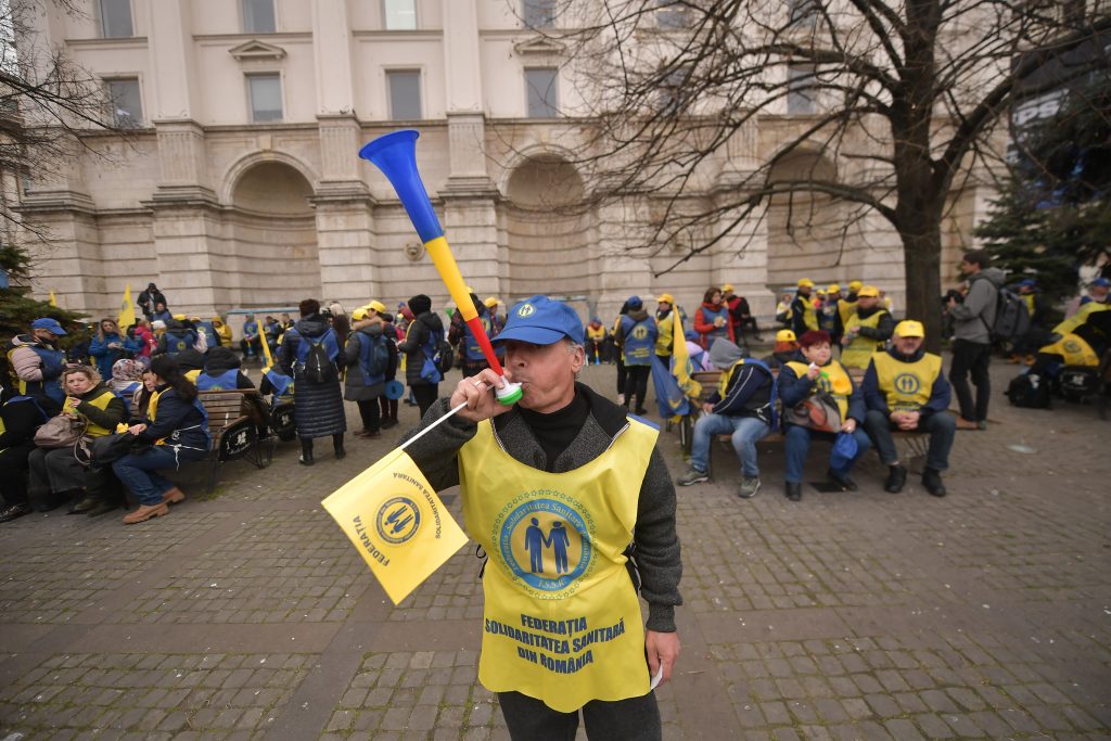 11 MARTIE 2024. Mii de sindicaliști din sănătate în stradă. Urmează ...